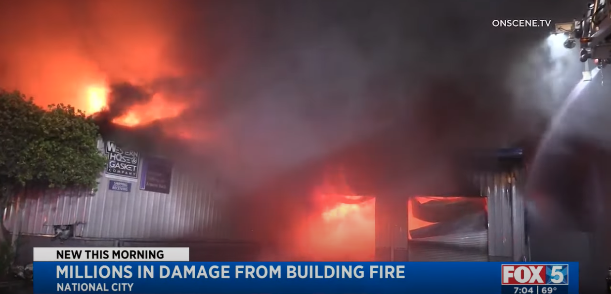 Fire Destroys Warehouse of SoCal Distributor Western Hose & Gasket ...