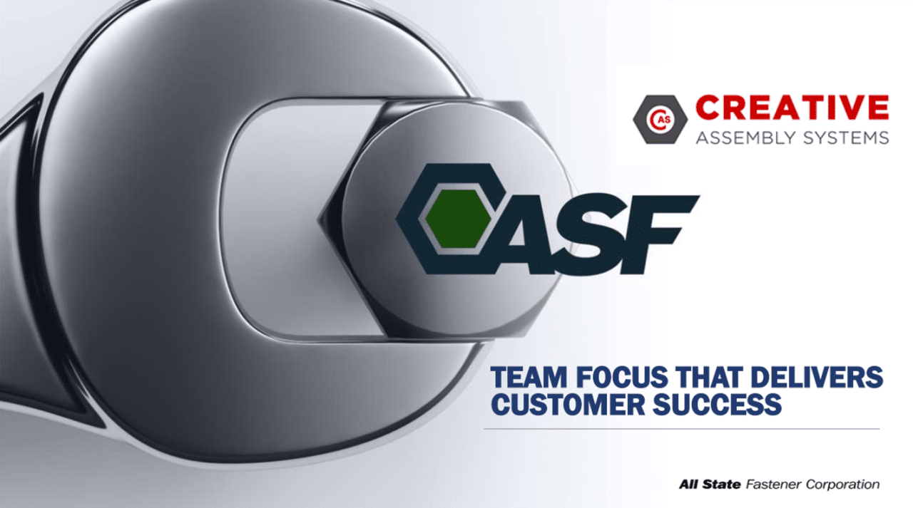 All State Fastener Acquires Creative Assembly Systems - Modern ...
