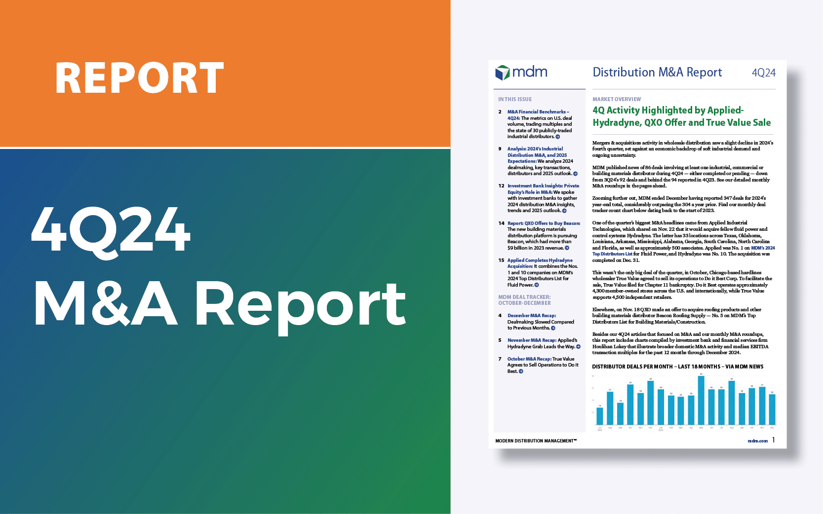 MDM 4Q24 M&A Report - Modern Distribution Management
