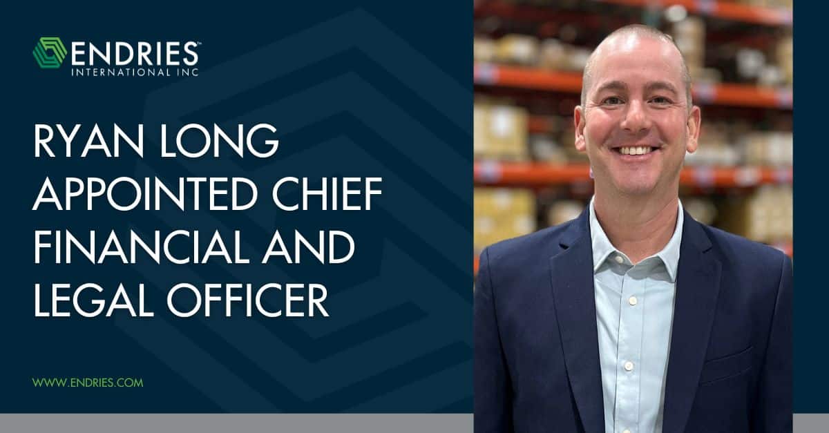 Endries Promotes Company Veteran to CFO & Legal Leader - Modern ...