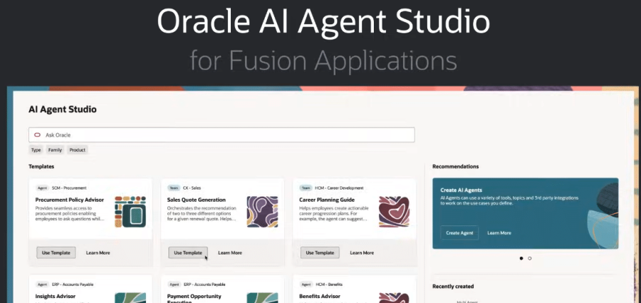 Oracle Launches Agentic Applications Across its Fusion Cloud Suite ...