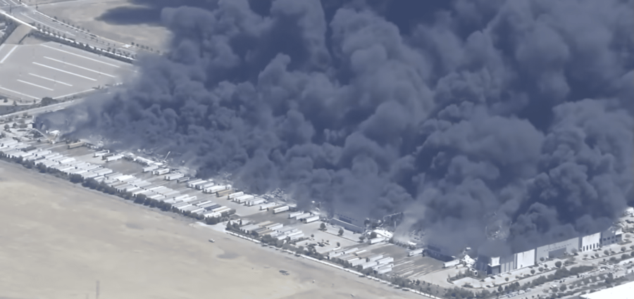 Medline Distribution Center in California Destroyed by Massive Fire ...